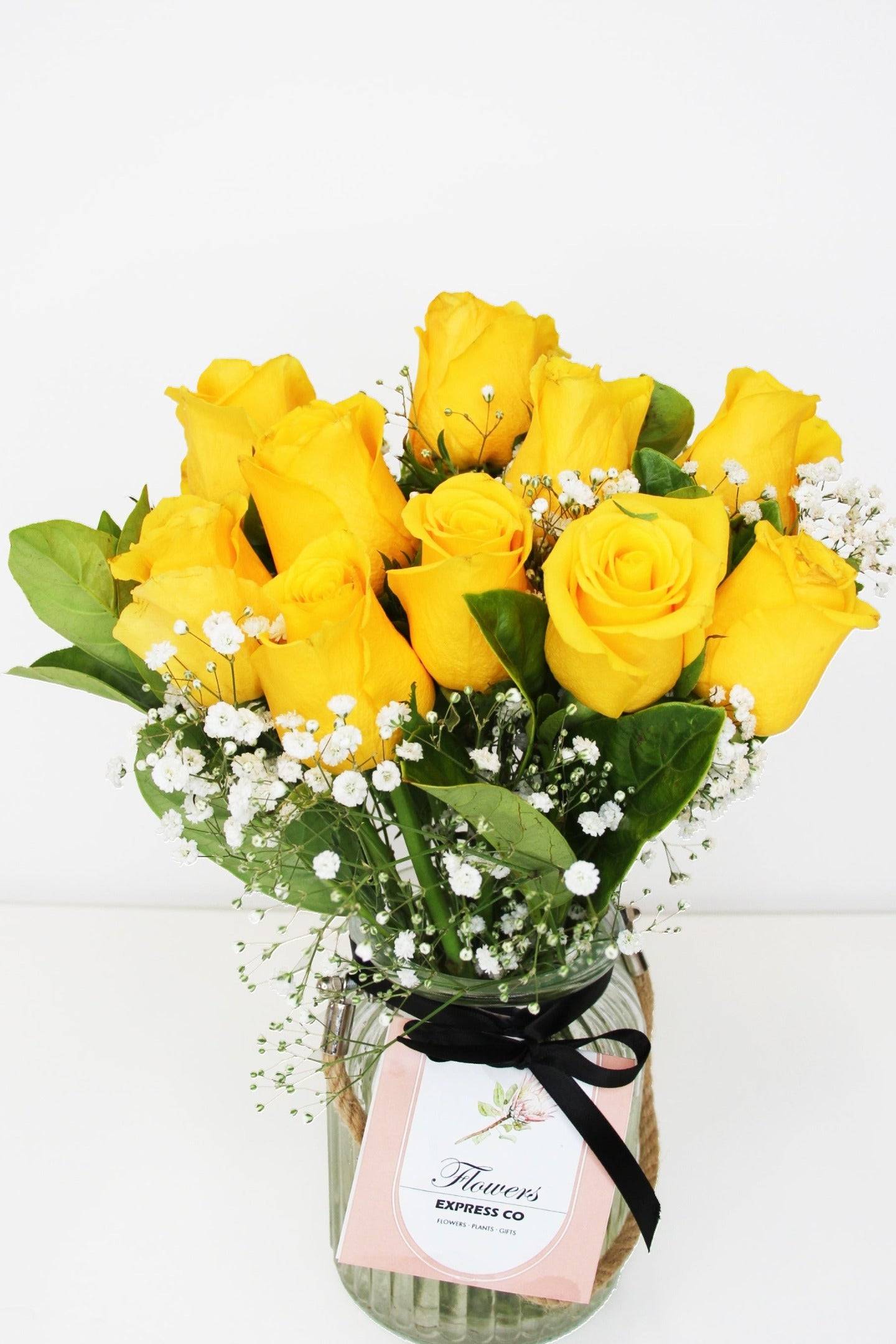 Yellow Rose Jar